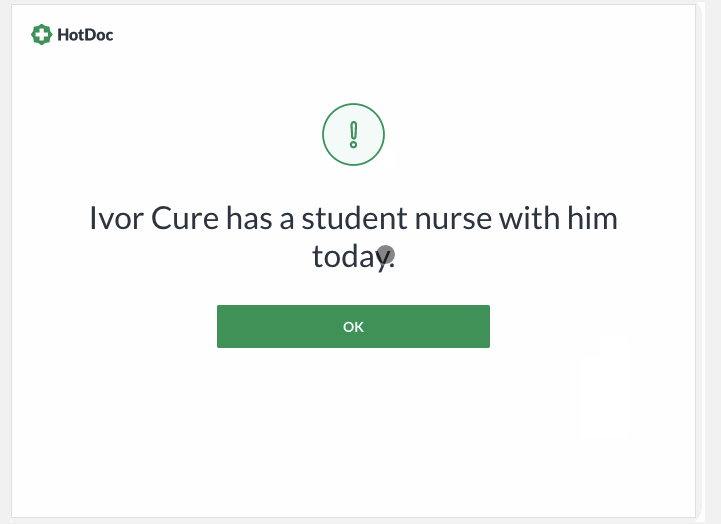 How do I add a message to the Check-In screen? – HotDoc Support
