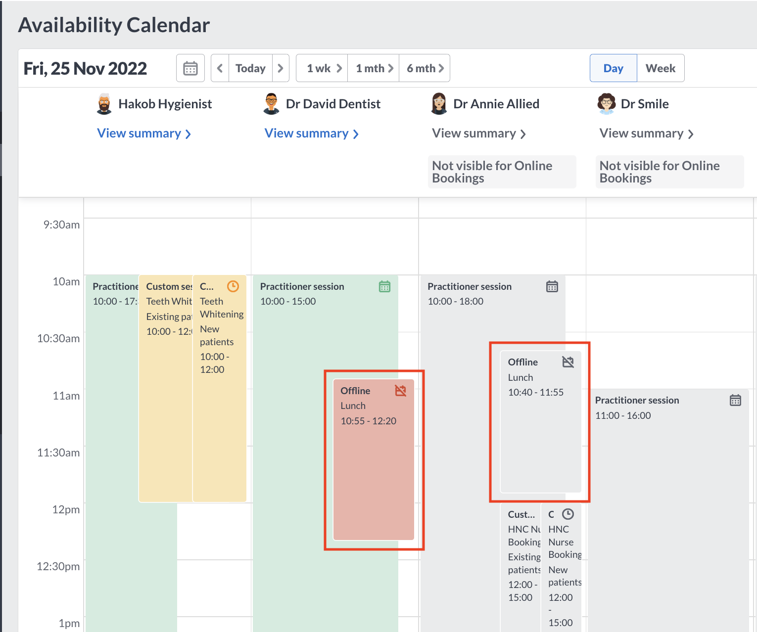 How to use the Availability Calendar – HotDoc Support