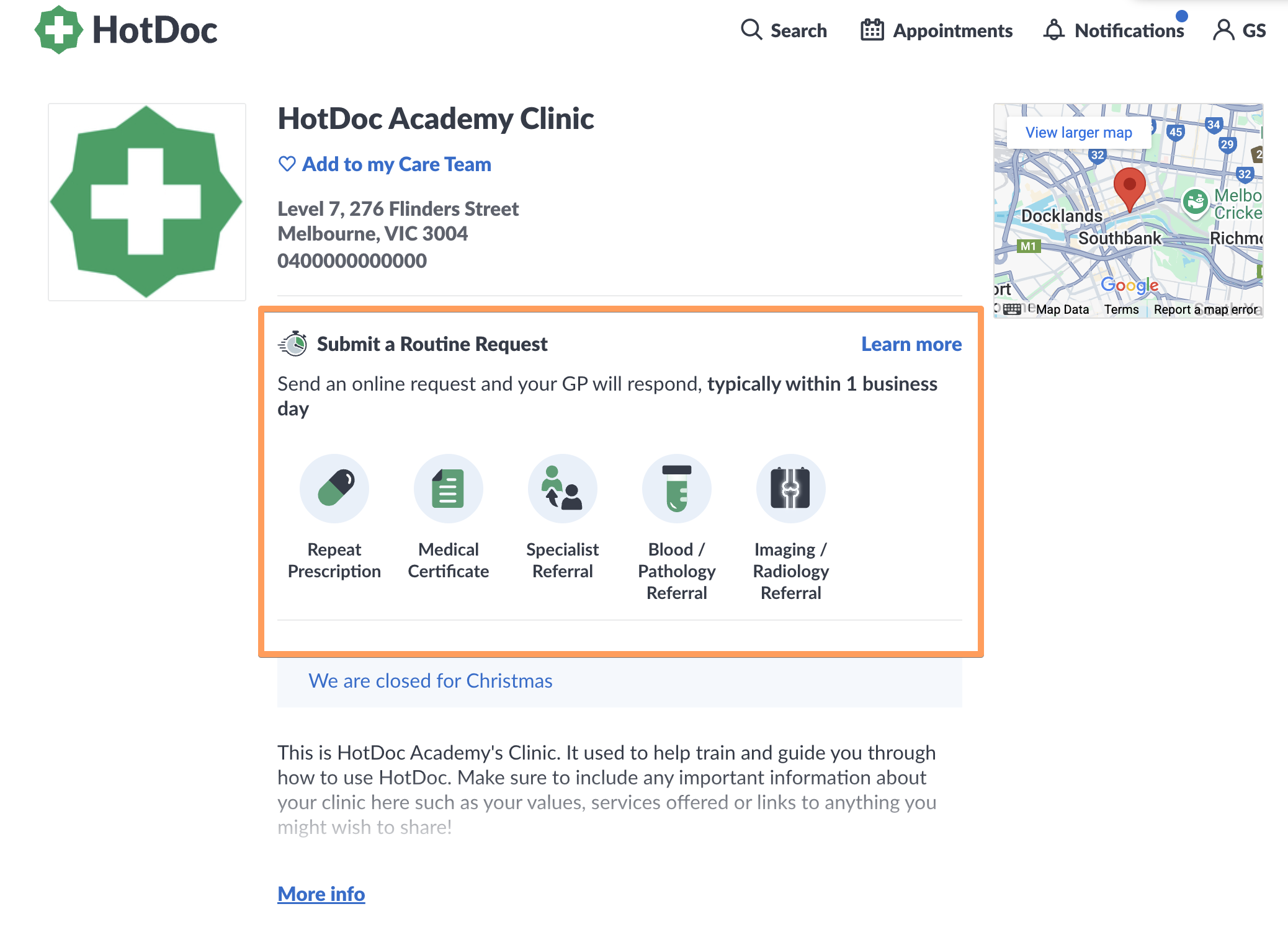 Getting Started with Routine Requests – HotDoc Support