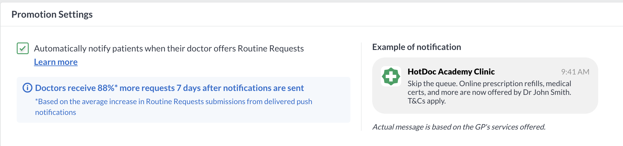 How to set up or edit your Routine Requests settings in the Dashboard ...
