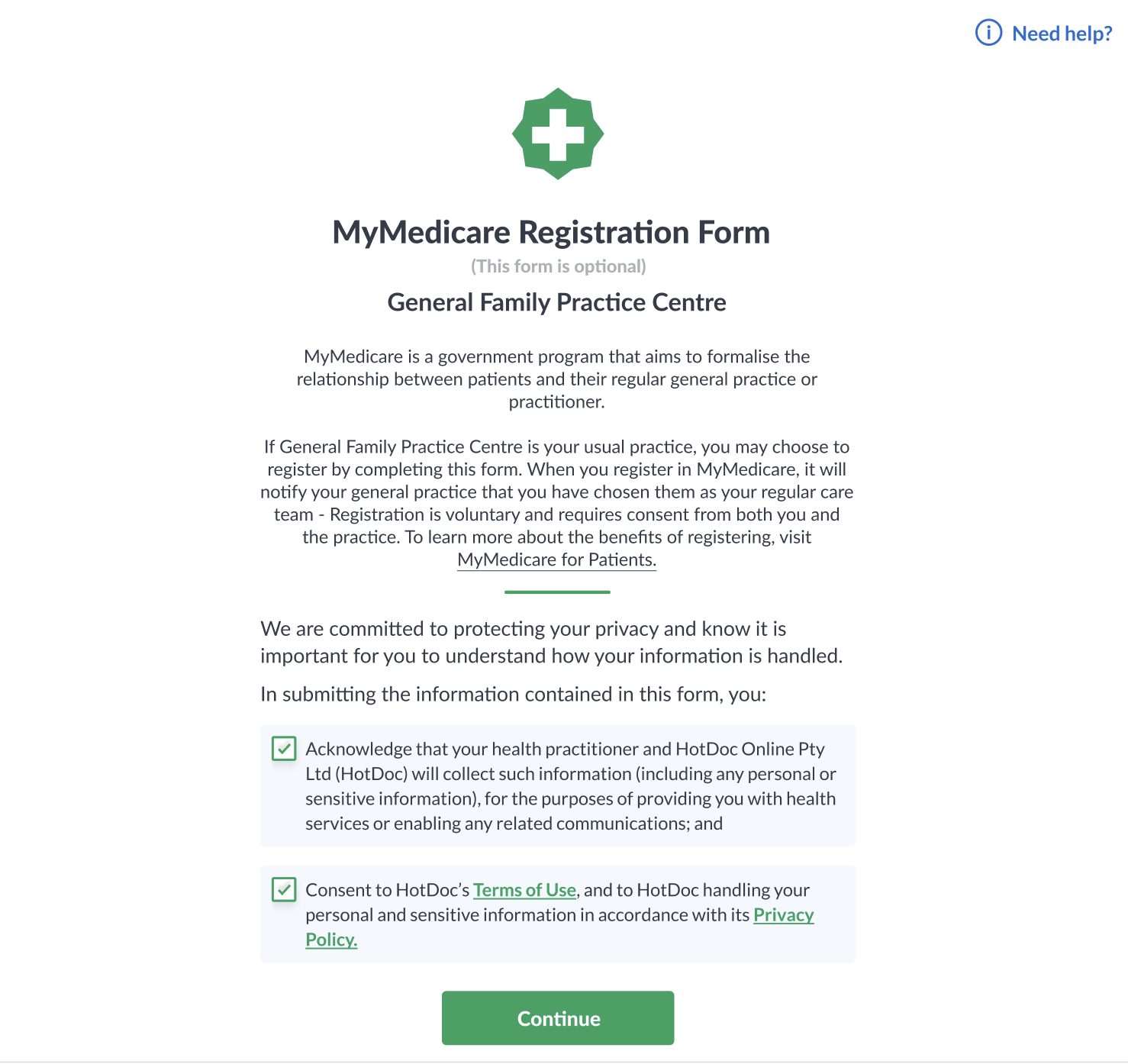MyMedicare: The Patient Journey – HotDoc Support