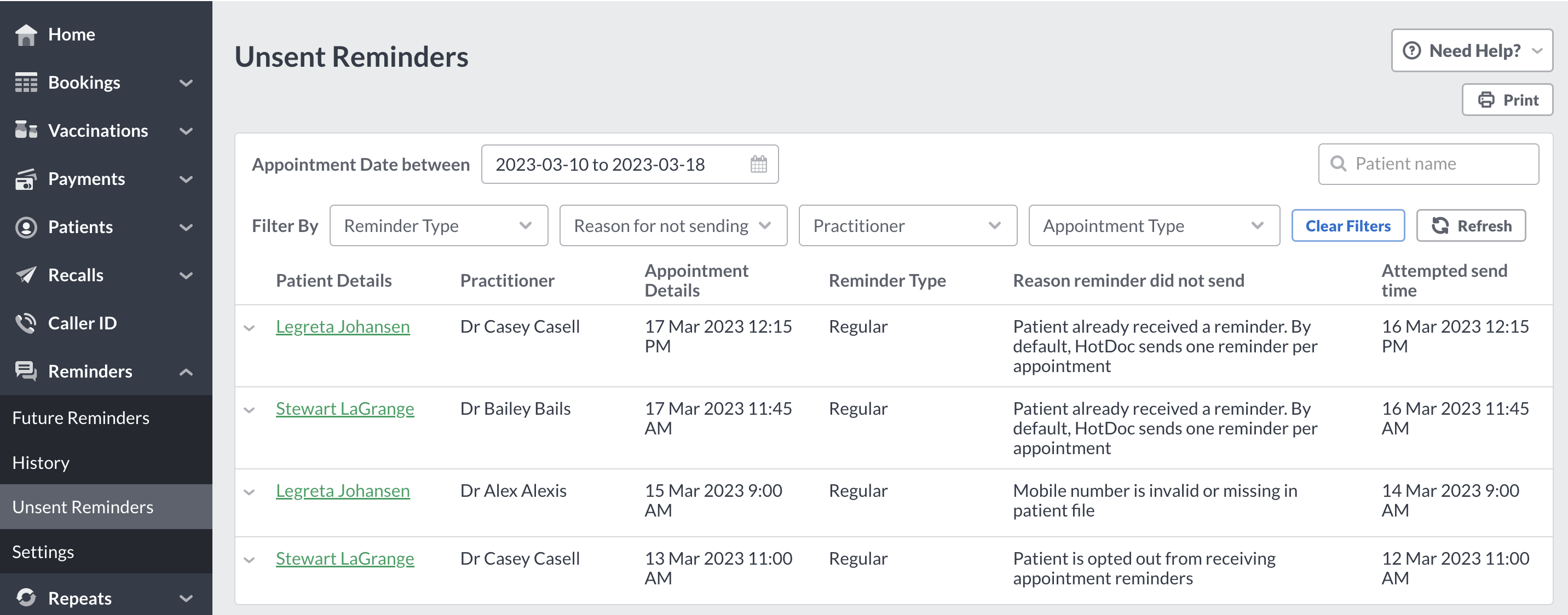 Getting Started with Reminders – HotDoc Support