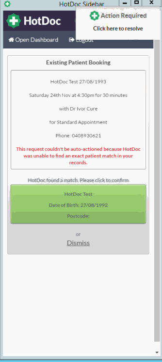 How to Process Appointments in the Sidebar – HotDoc Support