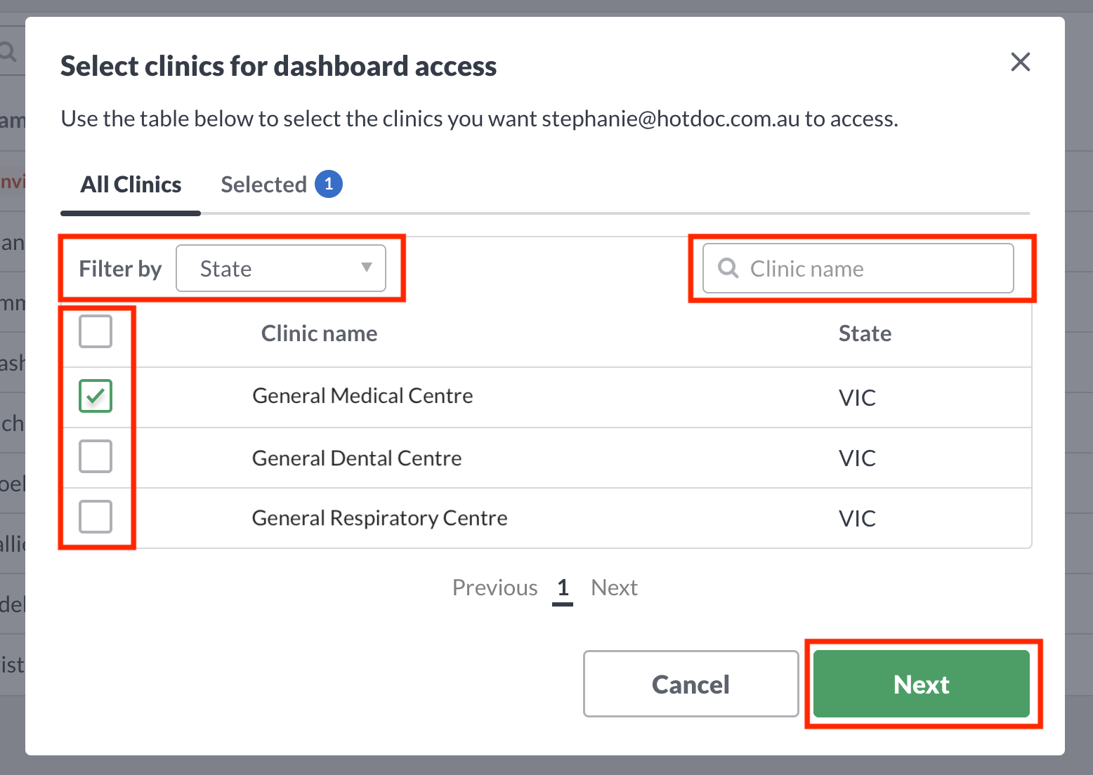 How to switch between Dashboards (Dashboard Switching) – HotDoc Support