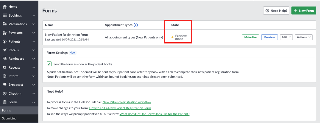 Getting Started with HotDoc Forms – HotDoc Support
