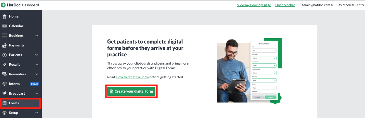 Getting Started with HotDoc Forms – HotDoc Support