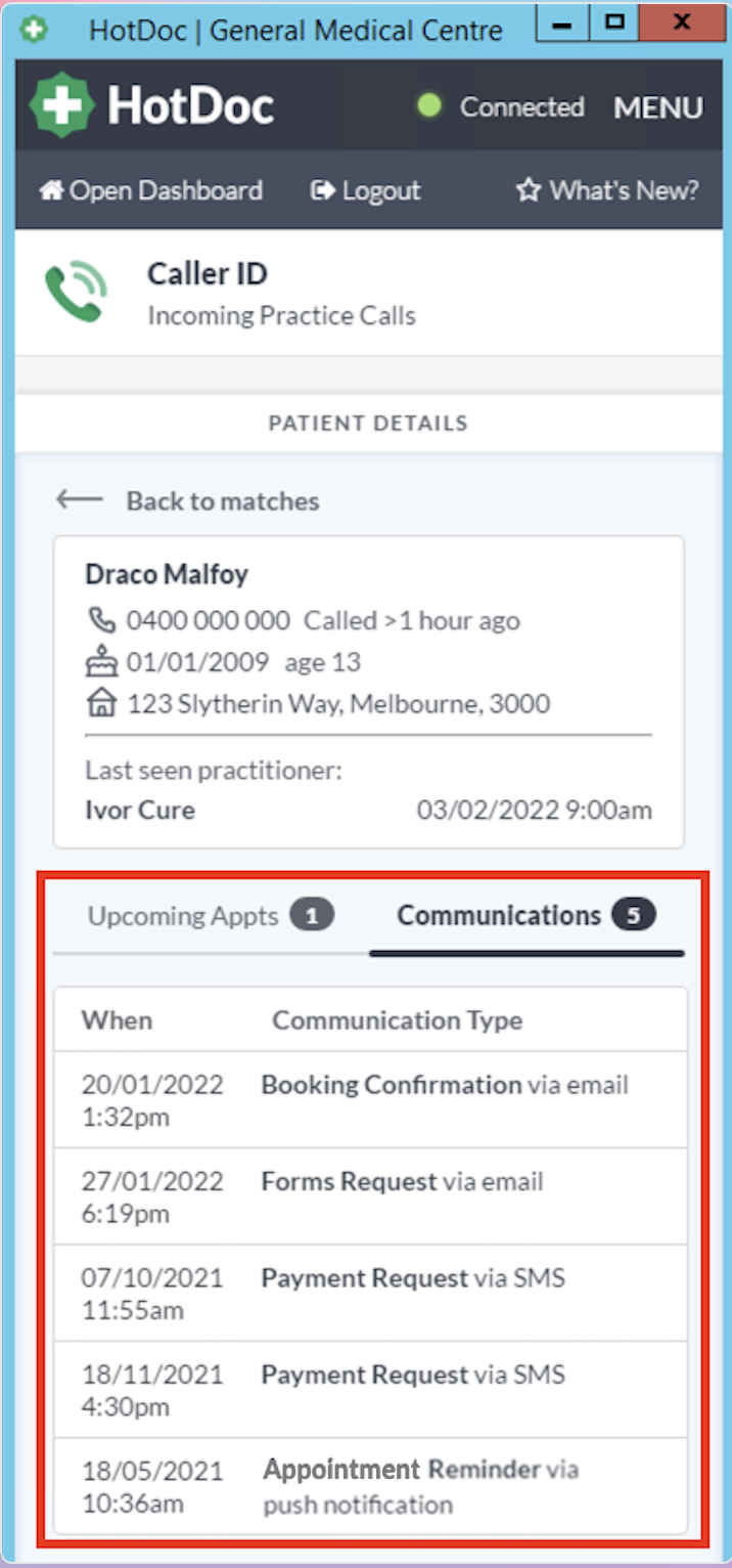Getting Started with Caller ID – HotDoc Support