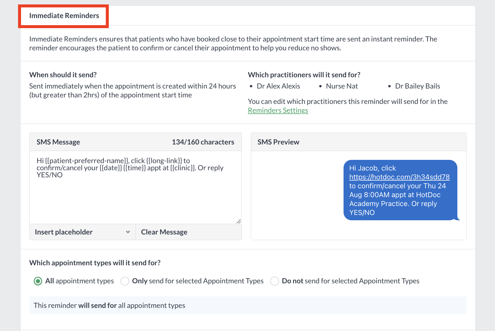 Getting Started with Reminders – HotDoc Support