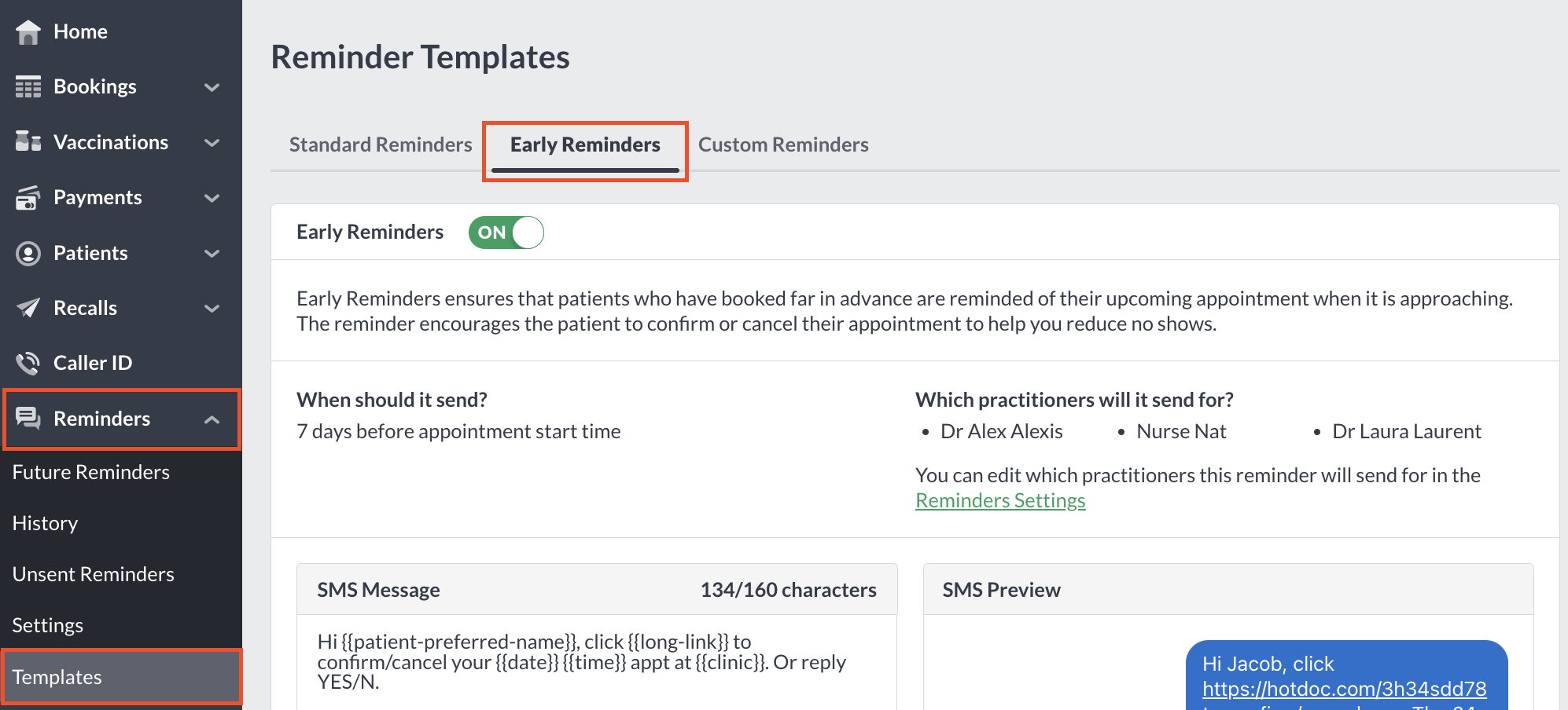 How do I edit the copy of our Appointment Reminders? – HotDoc Support