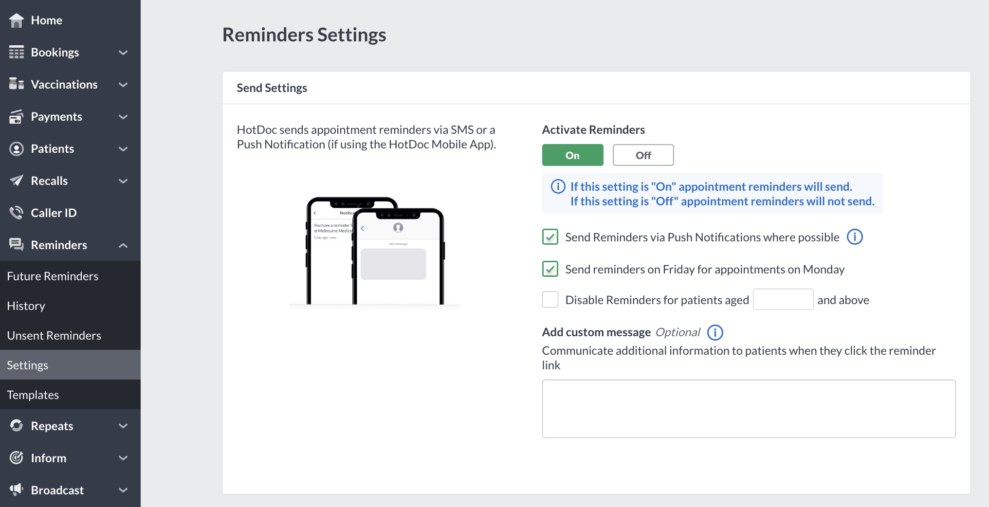 Getting Started with Reminders – HotDoc Support