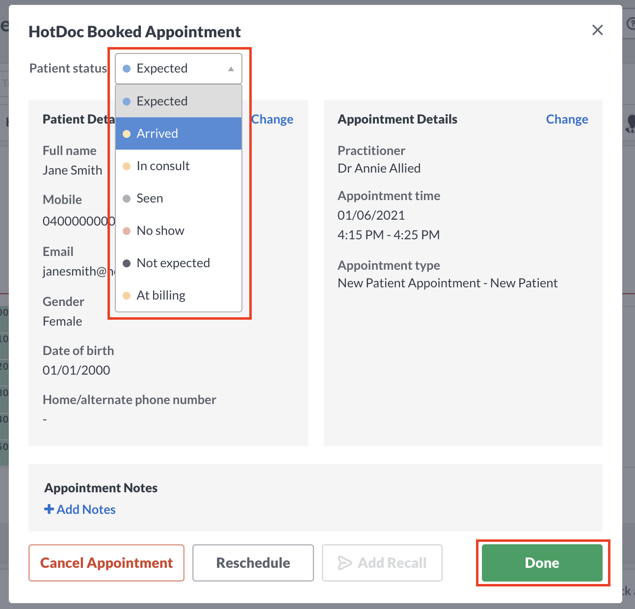 How to use the HotDoc Appointment Calendar – HotDoc Support