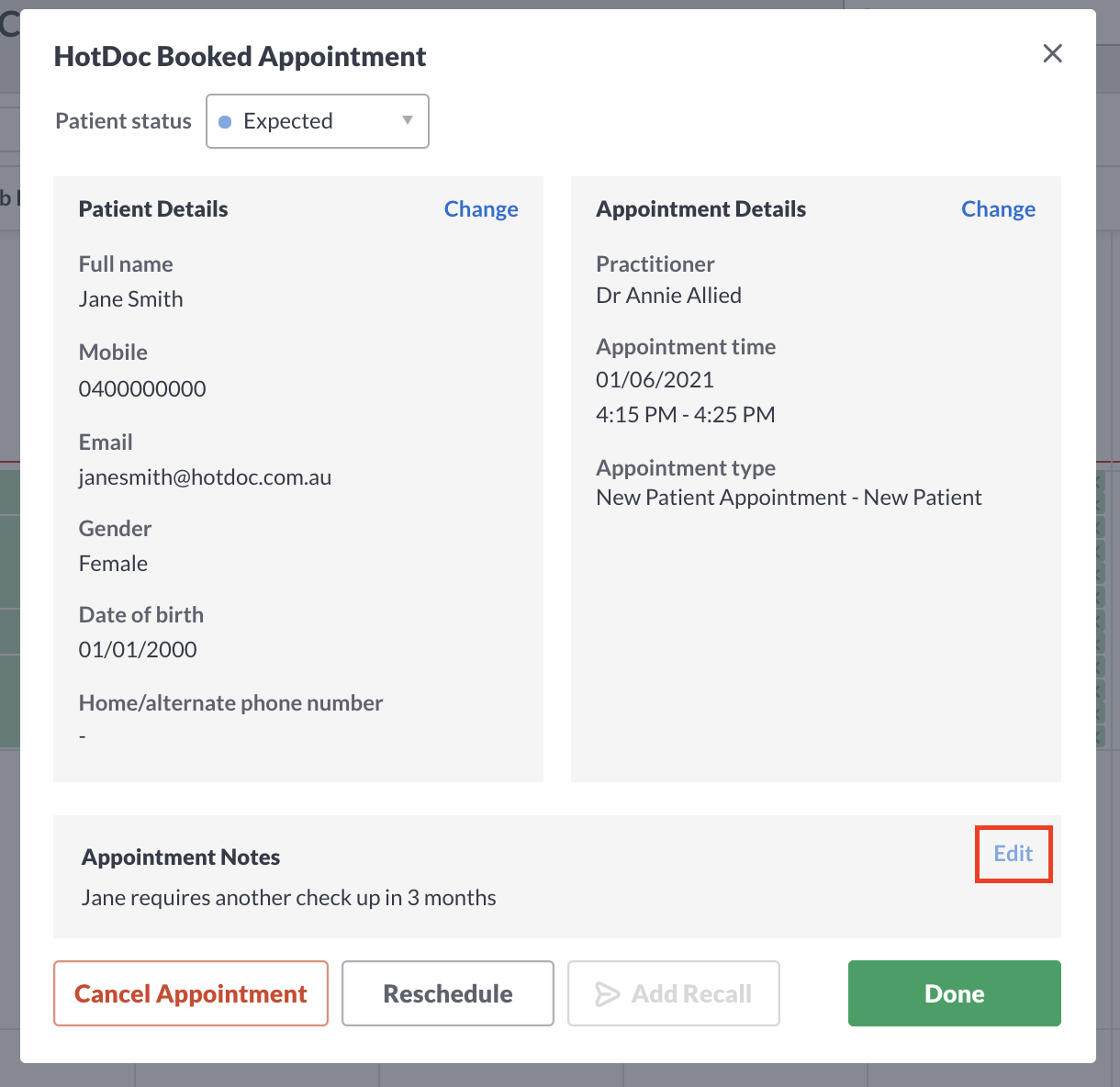 How to use the HotDoc Appointment Calendar – HotDoc Support