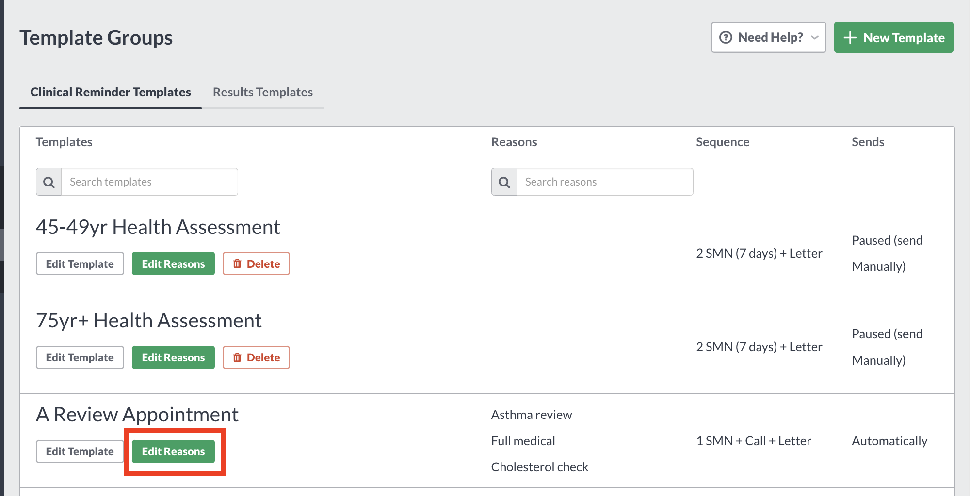 How to assign or remove Recall Reasons from a Template – HotDoc Support